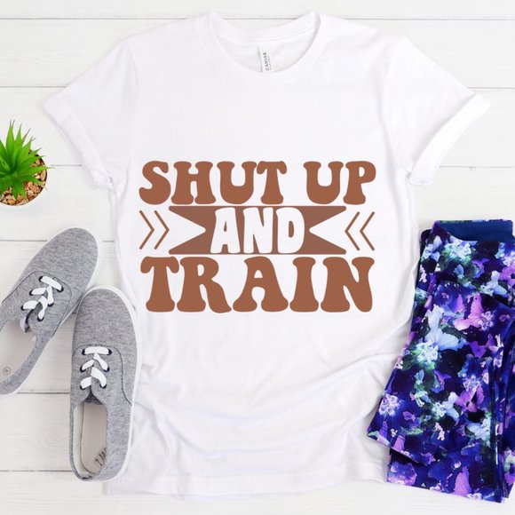 Tops | Shut Up And Train Shirt Workout Tshirt Fitness Tshirt Gym Shirt ...